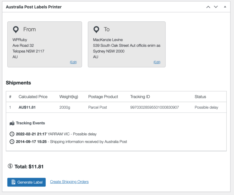 [Labels Pro] How to print labels and create shipping orders. - WPRuby
