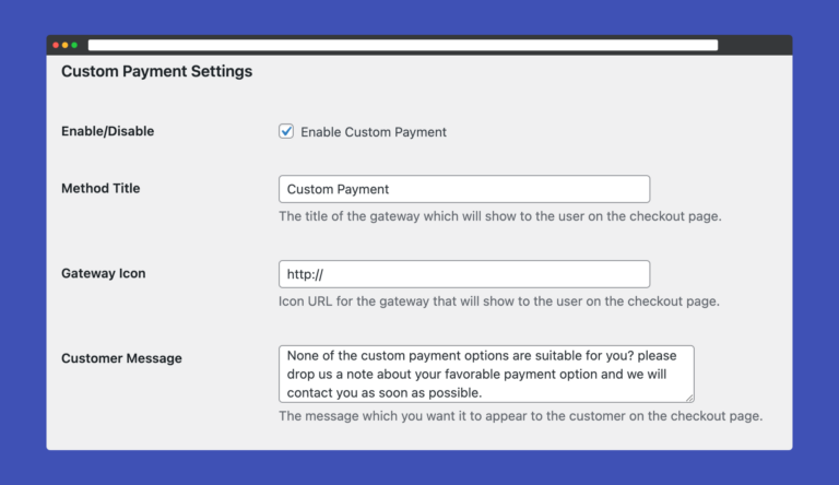 [complete Guide] Configuring Custom Payment Gateway For Woocommerce